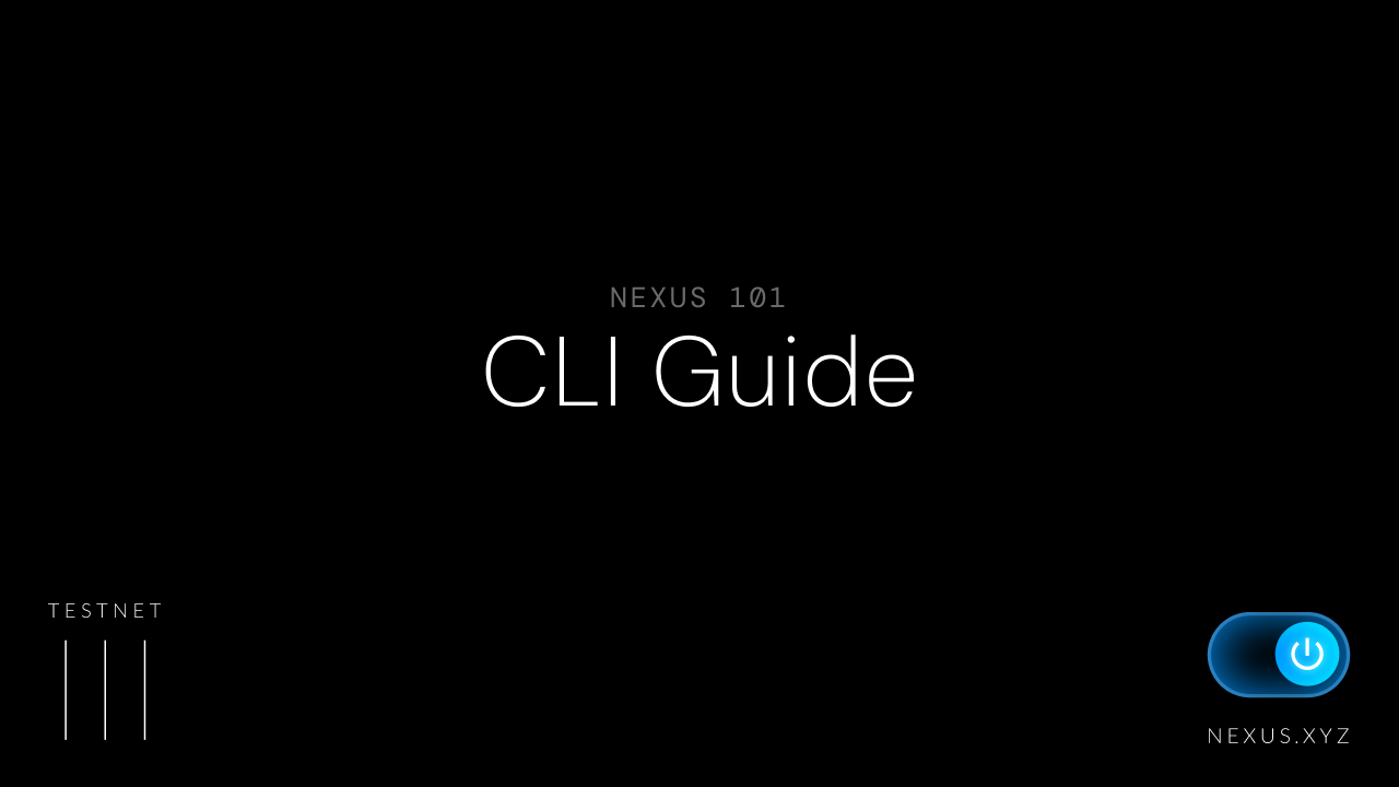 A Guide to the Nexus CLI